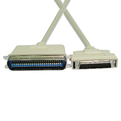 Leads Direct | SCSI I to SCSI II cable, 50 pin Centronics male to HD50 ...